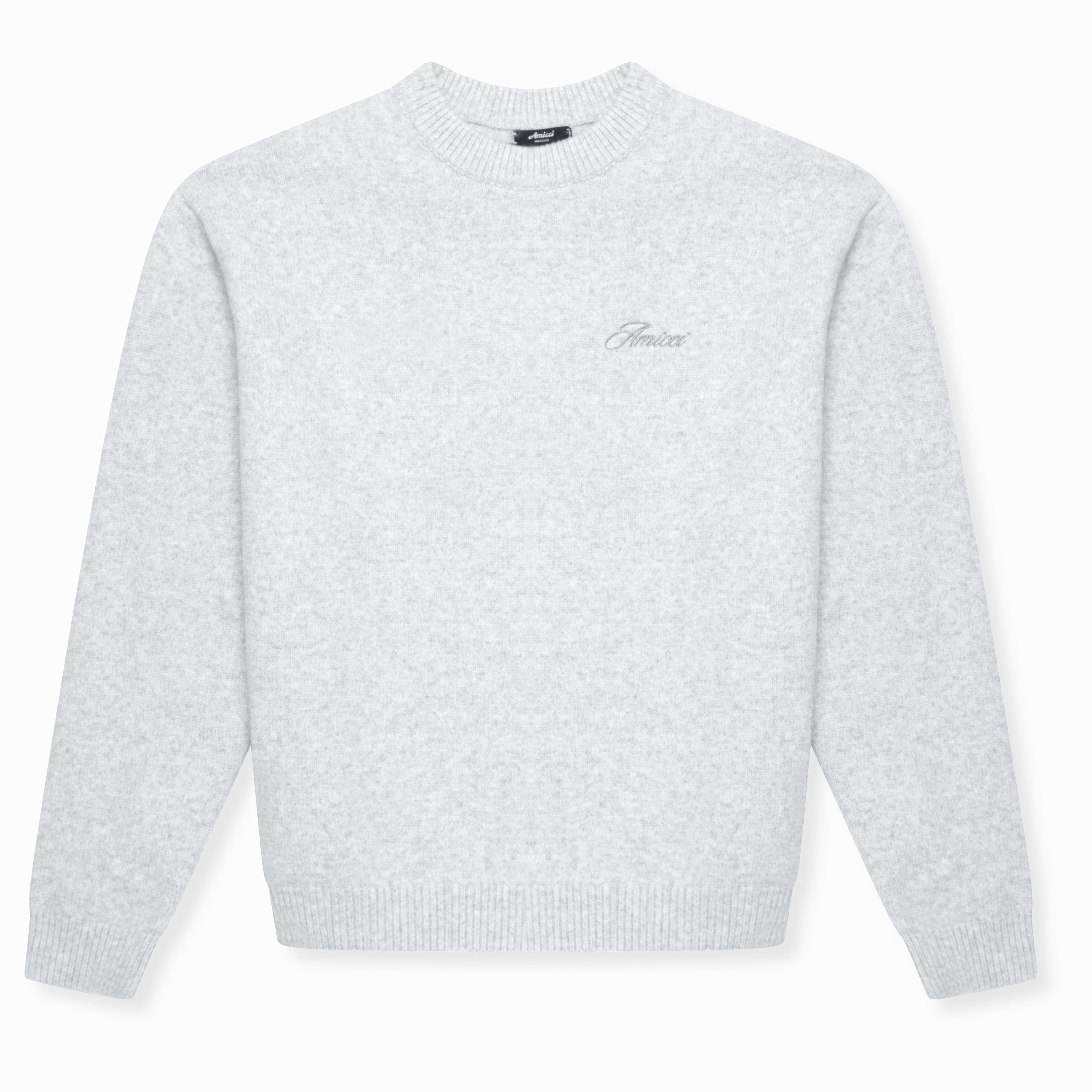Dexter Grey Knitted Sweatshirt – Amicci